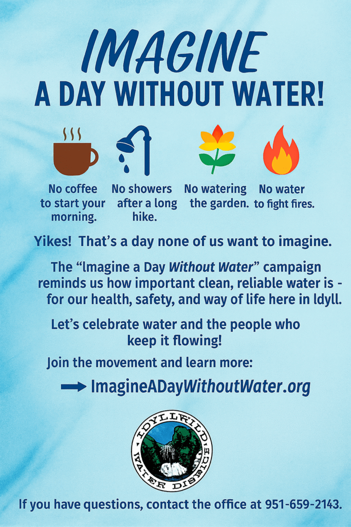 Imagine a Day Without Water - California Rural Water Association